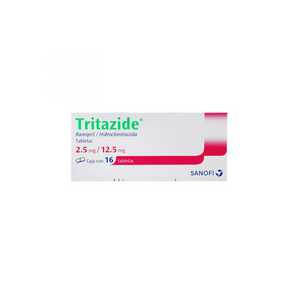 Tritazide 2.5mg/12.5mg caja con 16 tabletas | Mejor Precio