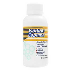 Isodine Espuma frasco con 120ml de jarabe | Mejor Precio