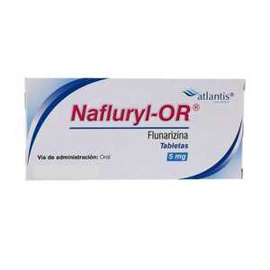 Nafluryl Or 5mg caja con 20 tabletas | Precio: $105.00 MXN