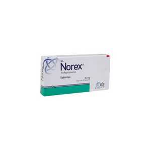 Norex 50mg caja 30 tabletas | Mejor Precio en Vitau
