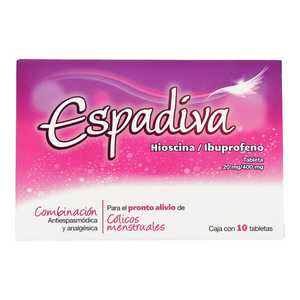 Espadiva 20mg/400mg caja 10 tabletas | Mejor Precio