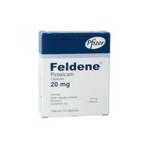 Feldene 20mg caja con 20 cápsulas | Mejor Precio