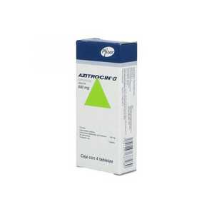 Azitrocin G 500mg caja con 4 tabletas | Mejor Precio