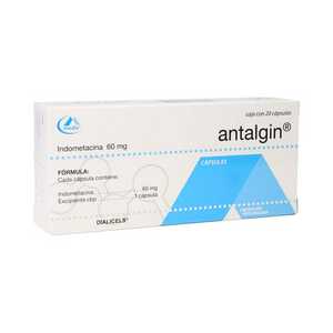 Antalgin 60mg caja 20 cápsulas | Mejor Precio en Vitau