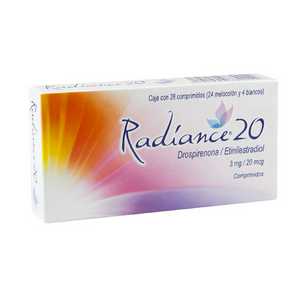 Radiance 3mg/20mcg caja con 28 comprimidos | Vitau