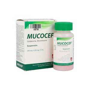 Mucocef 250mg/4.39mg/5ml caja 1 frasco 100ml suspensión | Mejor Precio