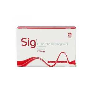 Sig 2.5mg caja con 30 comprimidos | Mejor Precio