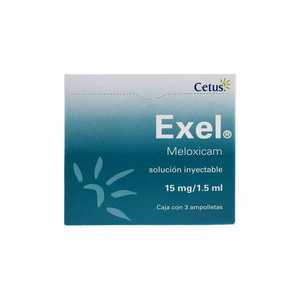 Exel 15mg/1.5ml caja con 3 ampolletas | Mejor Precio