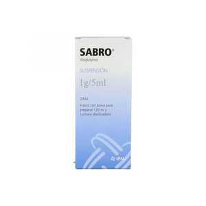 Sabro 1g/5ml caja con 1 frasco de 120ml suspensión | Mejor Precio en Vitau