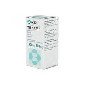 Tienam Iv 500mg caja con 1 frasco ámpula de 20ml solución inyectable ...