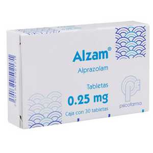 Alzam 0.25mg caja 30 tabletas | Mejor Precio