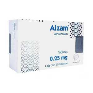 Alzam 0.25mg caja 60 tabletas | Mejor Precio