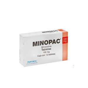 Minopac 100mg caja 12 tabletas | Mejor Precio