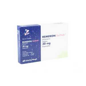 Remeron Soltab 30mg caja con 12 tabletas | Mejor Precio en Vitau