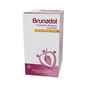 Brunadol 100mg,125mg/5ml caja con 1 frasco de 100ml | Vitau