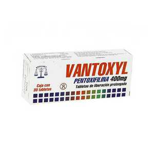 Vantoxyl 400mg caja 30 tabletas | Vitau
