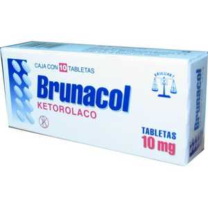 Brunacol 10mg caja con 10 tabletas | Vitau