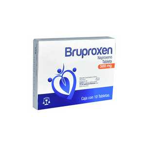 Bruproxen 500mg caja con 10 tabletas | Mejor Precio