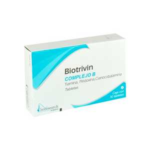 Biotrivin 100mg,5mg,5mcg caja con 30 tabletas | Vitau