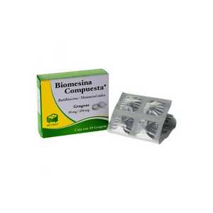 Biomesina 10mg/250mg caja 10 grageas | Vitau