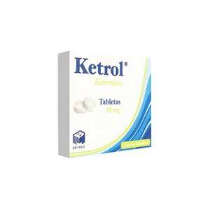 Ketrol 10mg caja con 10 tabletas | Vitau