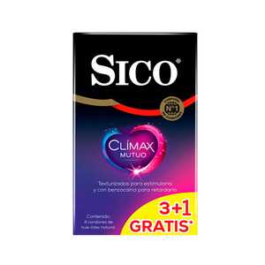 Sico Preservativo Climax Mutuo caja con 4 piezas | Mejor Precio