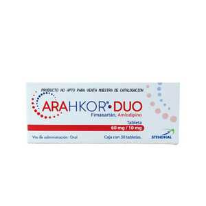 Arahkor Duo 60mg/10mg caja con 30 tabletas | Mejor Precio