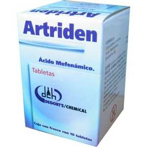 Artriden 500mg caja con frasco 10 tabletas | Mejor Precio