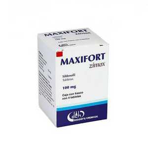 Maxifort Zimax 100mg caja con frasco con 4 tabletas | Mejor Precio