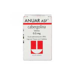Anuar Asf 0.5mg caja con frasco 4 tabletas | Mejor Precio