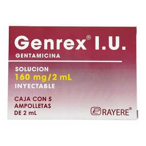 Genrex Iu 160mg/2ml caja con 5 ampolletas de 2ml | Vitau - Farmacia en línea