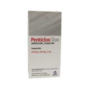 Penticlox-Duo 250mg/250mg/5ml caja con 1 frasco de 60ml suspensión ...