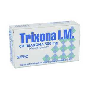 Trixona Im 500mg caja con 1 frasco ámpula de 2ml solución inyectable ...