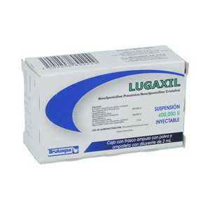 Lugaxil 400,000ui caja con 1 frasco ámpula de polvo y ampolleta con ...