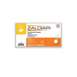 Zaldiar 37.5 / 325 mg caja 10 tabletas efervescentes | Mejor Precio