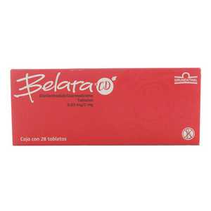 Belara CD 0.03mg/2mg caja con 28 tabletas | Mejor Precio