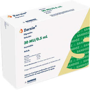 Zarzio 30mu/0.5ml caja con 5 jeringas de 0.5ml solución inyectable ...