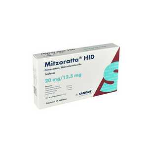 Mitzoratta Hid 20mg/12.5mg caja con 14 tabletas | Mejor Precio