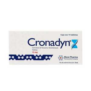 Cronadyn 15 mg caja con 14 tabletas | Vitau