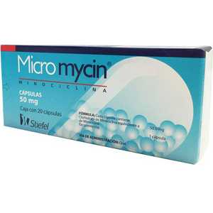 Micromycin 50mg caja con 20 cápsulas | Mejor Precio