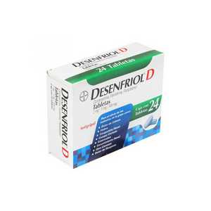 Desenfriol D 2 mg / 5 mg / 500 mg caja 24 tabletas | Mejor Precio