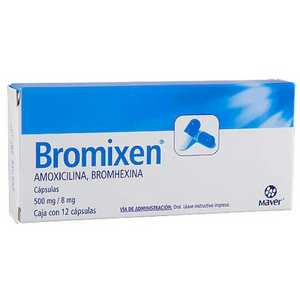 Bromixen 500mg/8mg caja con 12 cápsulas | Vitau