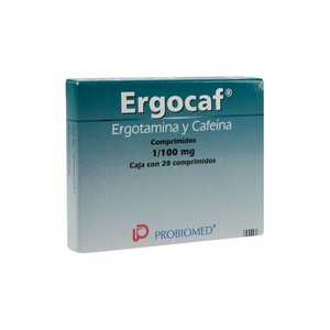 Ergocaf 1/100mg caja 20 comprimidos | Vitau