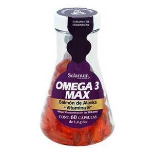 Solanum Omega 3 Max 1.4g frasco con 60 cápsulas | Mejor Precio