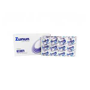 Zunun 500 mg caja con 30 tabletas | Mejor Precio