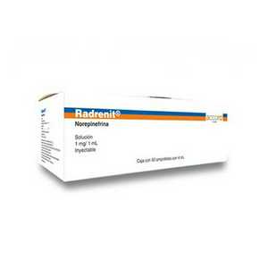 Radrenit 1mg/1ml caja con 50 ampolletas de 4ml solución inyectable ...