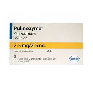 Pulmozyme 2.5mg/2.5ml caja 6 ampolletas | Vitau