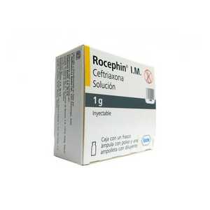 Rocephin Im 1g caja con 1 frasco ámpula de 3.5ml | Vitau