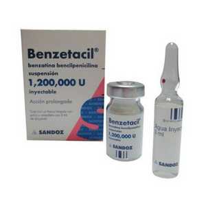 Benzetacil 1,200,000ui caja con 1 frasco ámpula de 3ml | Mejor Precio ...