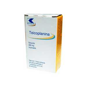 Teicoplanina 400mg/3ml caja con 1 frasco ámpula | Vitau